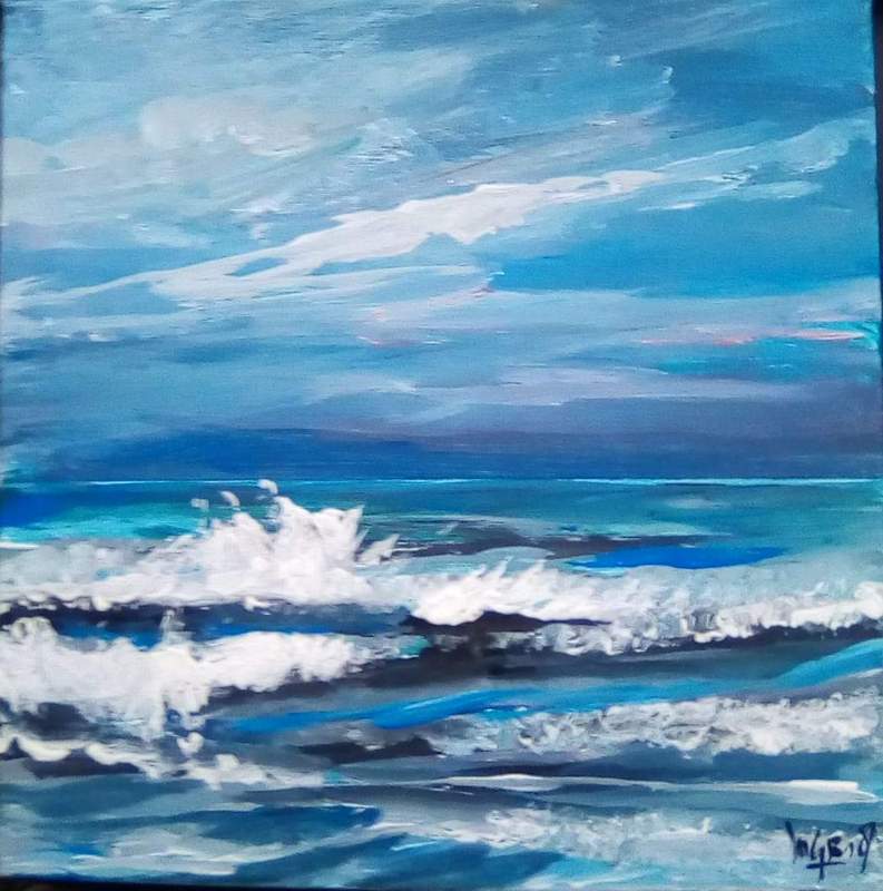 "Marine 3" par l'artiste Ingrid M. – ART ET MISS